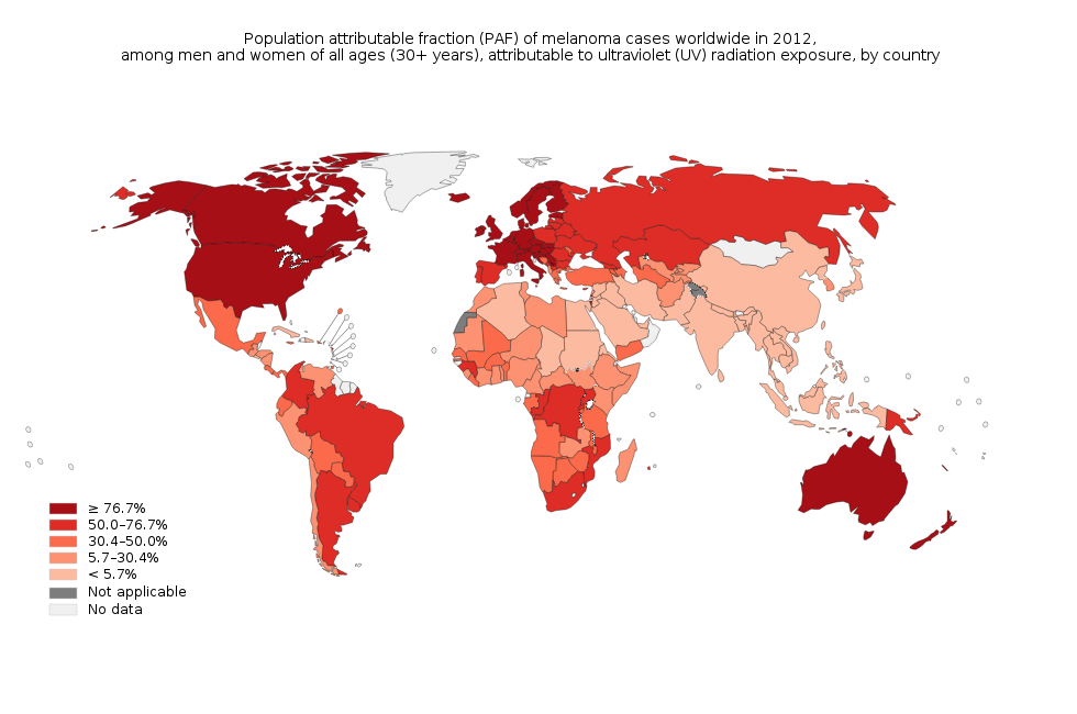 World Skin Cancer Map World Skin Cancer Map